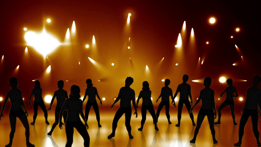 Disco Stage Dancers On the Stock Footage Video (100% Royalty-free ...