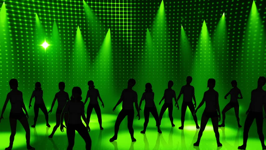 disco stage dancers on dance floor Stock Footage Video (100% Royalty ...