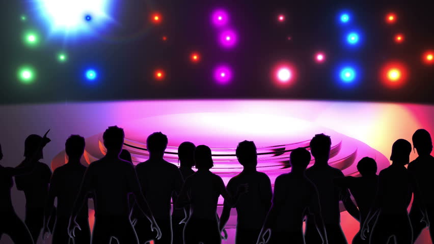 disco stage dancers on dance floor Stock Footage Video (100% Royalty ...