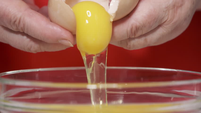 Cracking Egg Without Breaking Yolk Cracked Stock Footage Video 100 Royalty Free 31972366