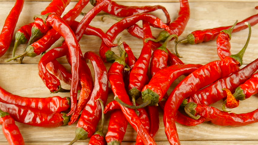 Red Pepper On the Table. Stock Footage Video (100% Royalty-free ...