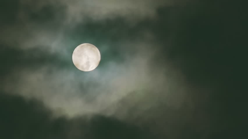 full moon storm clouds Stock Footage Video (100% Royalty-free) 31994098 ...