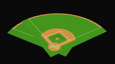 Baseball Field Icon Flat Striped Baseball Stock Vector (Royalty Free ...