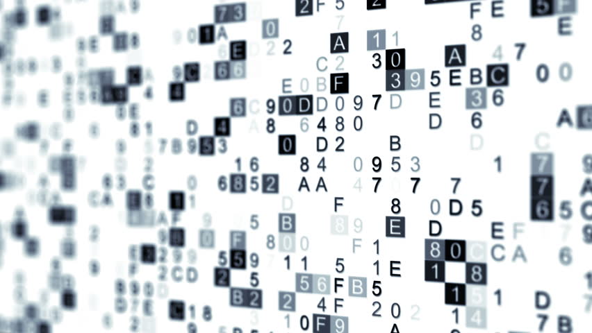 Binary Code, Background of Changing Blue Digital Numbers, Seamless Looping Animation Ultra HD ...