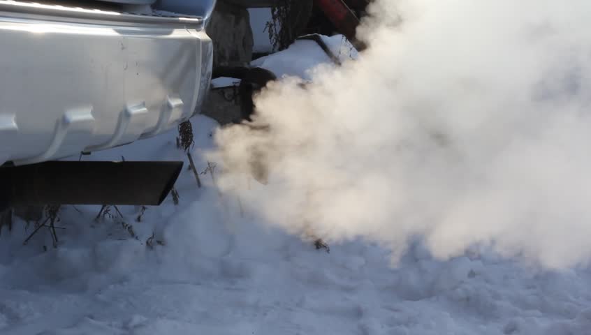 Exhaust Gases from the Muffler Stock Footage Video (100% Royalty-free ...