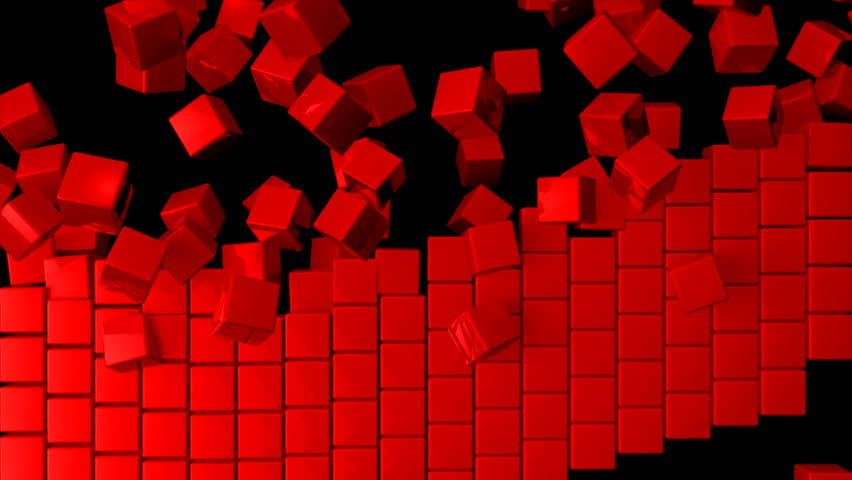 Red Pulsing Cube Wall Stock Footage Video (100% Royalty-free) 32046274 ...