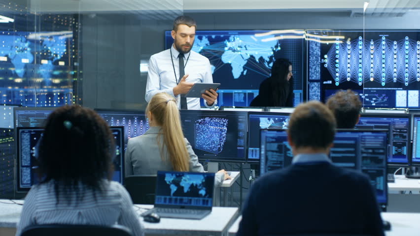 Chief Project Engineer Holds Briefing Stock Footage Video (100% Royalty ...