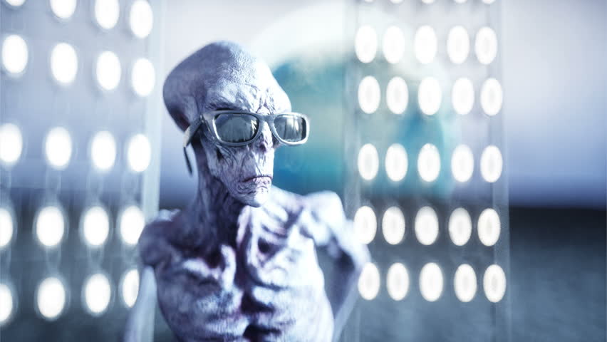 funny aliens dancing on moon ufo Stock Footage Video (100% Royalty-free ...