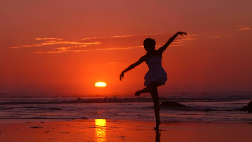 beach ballet sunset Stock Footage Video (100% Royalty-free) 3210568 ...