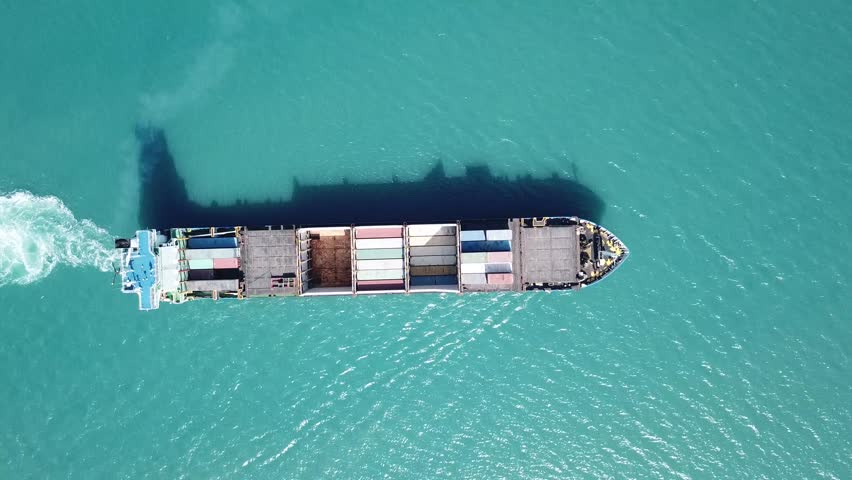 A Small Feeder Container Ship Stock Footage Video (100% Royalty-free ...