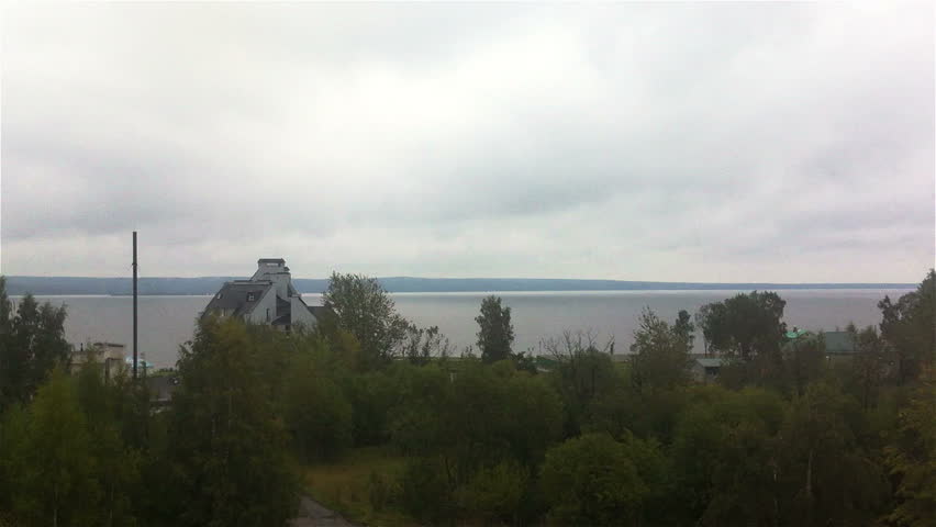 Panorama of Onego Lake in Stock Footage Video (100% Royalty-free ...