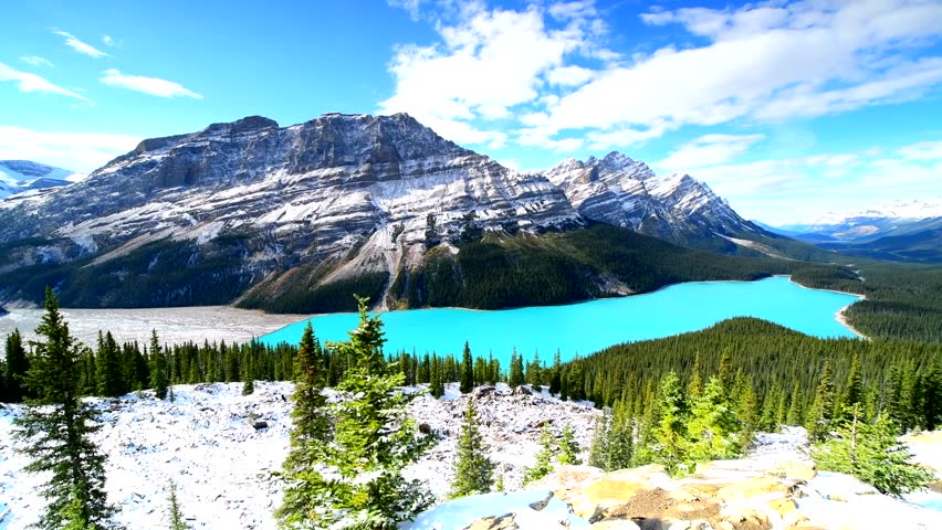 View from Bow Summit of Stock Footage Video (100% Royalty-free ...