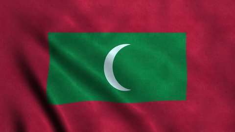 National Flag Mdv Maldives Stock Footage Video (100% Royalty-free ...