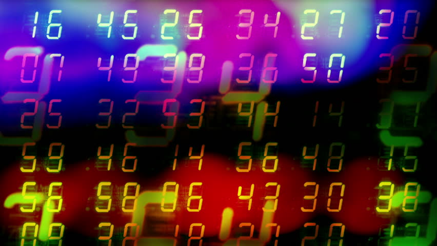 numerical digital display made led clock Stock Footage Video (100% ...