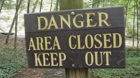 Please Stay On Path Sign Garden Stock Photo (Edit Now) 526226761