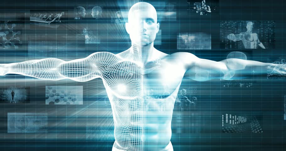 medical science human body open arms Stock Footage Video (100% Royalty ...