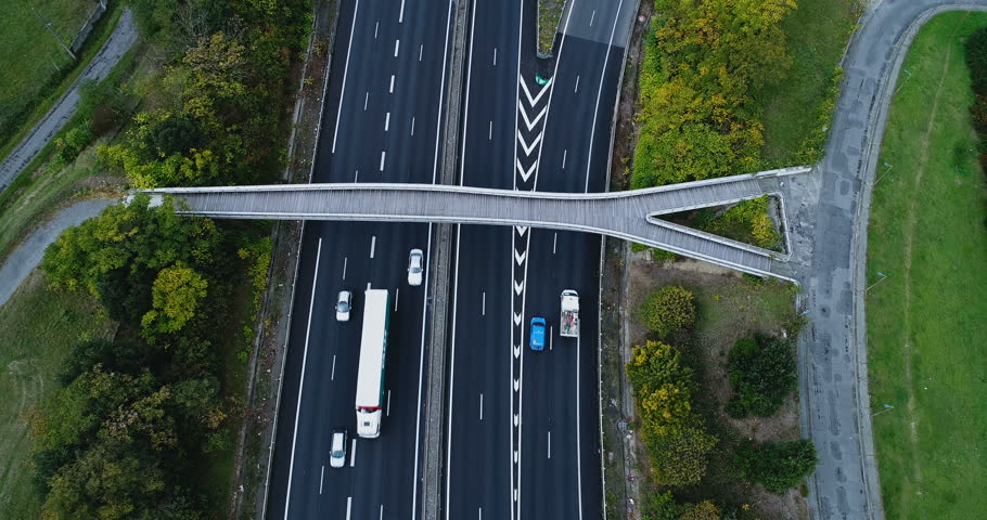 Overview of intersecting highways landscape image - Free stock photo ...