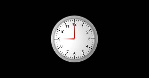 Animated Analog Clock Time Lapse On Stock Footage Video (100% Royalty ...