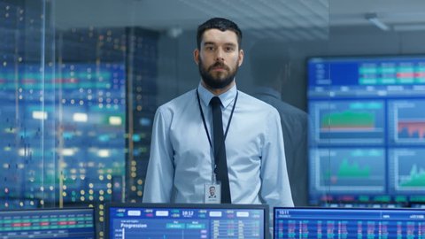 Stock Market Top Trader Thinking Hard Stock Footage Video (100% Royalty ...