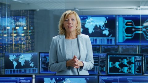 Young Female Computer Science Engineer Looking Stock Footage Video (100 ...