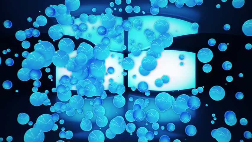3d blue glossy spheres intro logo Stock Footage Video (100% Royalty ...