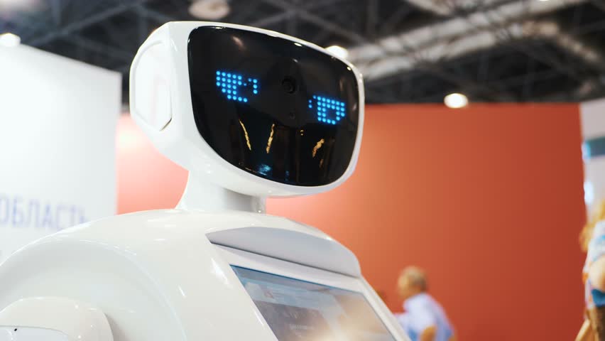 A Robot to Communicate with Stock Footage Video (100% Royalty-free ...