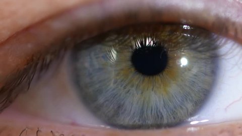 close male blue eye opens closes Stock Footage Video (100% Royalty-free ...
