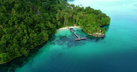 Aerial Waigeo Island Raja Ampat West Stock Footage Video (100% Royalty ...