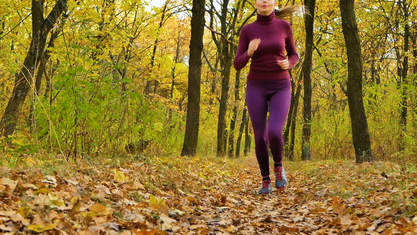 Slow Motion Running - Woman Stock Footage Video (100% Royalty-free ...