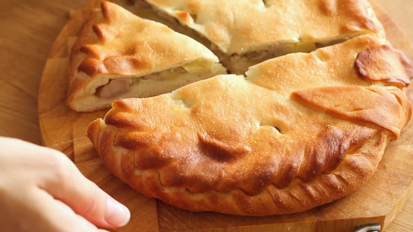 woman's cutting pie Stock Footage Video (100% Royalty-free) 32398168 ...