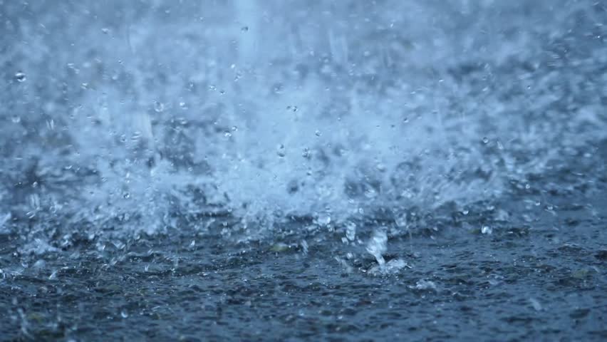 Drops of Water Falling On Stock Footage Video (100% Royalty-free ...