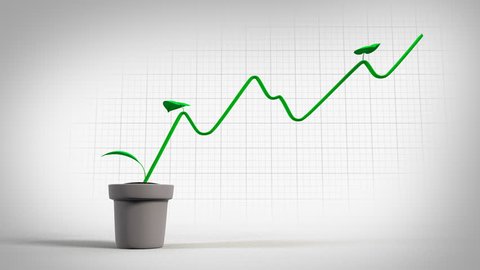 sustainable growth graph showing environmentally friendly Stock Footage ...