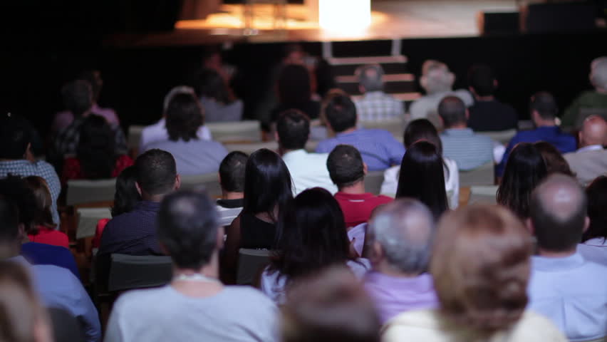 Audience Listening to Event Lecture. Stock Footage Video (100% Royalty ...