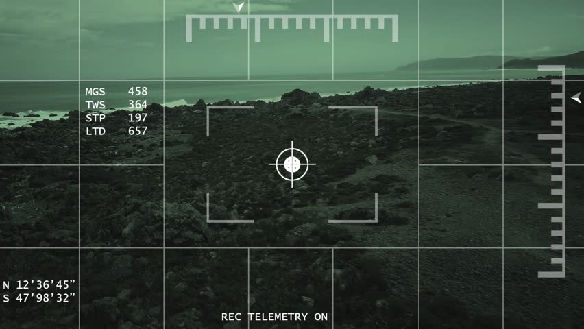 4k aerial night vision footage concept Stock Footage Video (100% ...