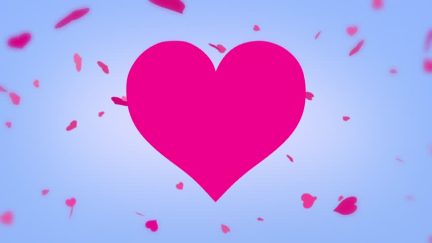 animated many moving hearts useful greeting Stock Footage Video (100% ...