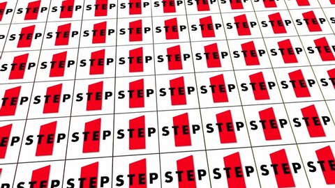 Steps 1 4 Instructions Stages Levels Stock Footage Video (100% Royalty ...