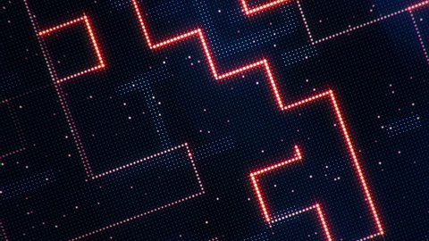 Abstract Technology Background Led Screen Moving Stock Footage Video ...