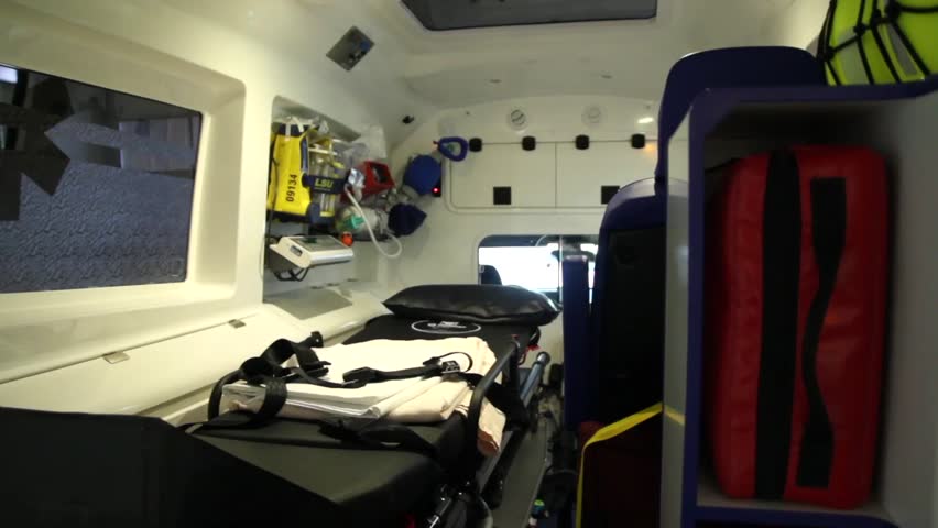 View Inside an Ambulance Out Stock Footage Video (100% Royalty-free ...