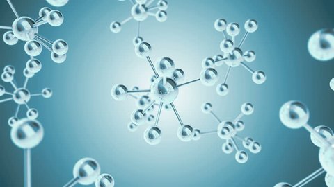 Abstract Physics Science Molecule Background Stock Footage Video (100% ...