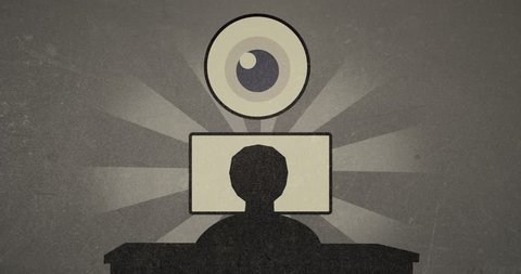 4k Vintage Surveillance Internet Malware Video Stock Footage Video (100 ...