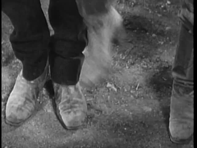 low angle view cowboy stomping on Stock Footage Video (100% Royalty ...