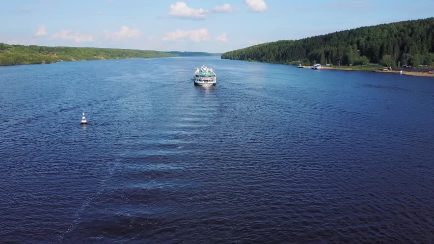 Volga River, Russia - Volga: Stock Footage Video (100% Royalty-free ...