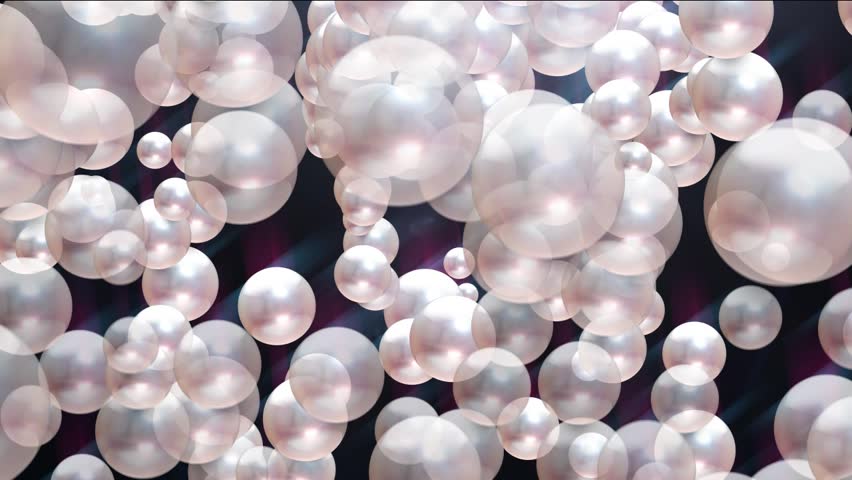 Shinny Beautiful Reflective Pearls Fall Stock Footage Video (100% ...