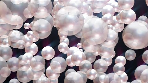 Pearls Falling Down Pearls On Abstract Stock Footage Video (100% ...