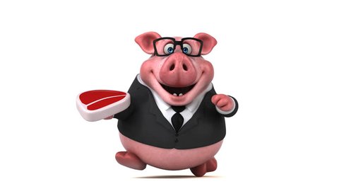 Cartoon Pig Coming Out Hole Vector Stock Vector (Royalty Free) 396497377