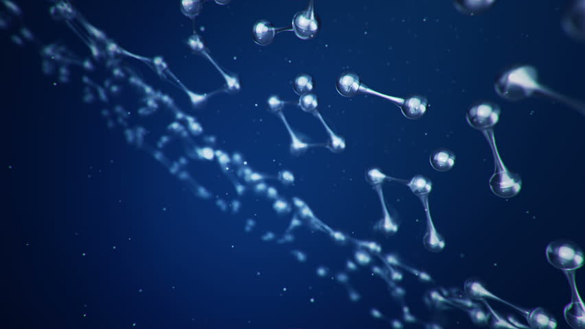 Animation Slow Moving of Molecules Stock Footage Video (100% Royalty ...