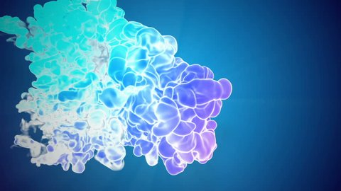 3d Animation Multicolor Flow Glowing Ink Stock Footage Video (100% ...