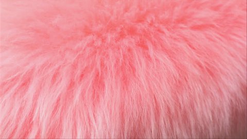 Pink Plush Fur Background 3d Generated Stock Footage Video (100% ...