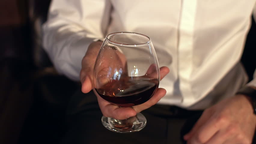 Swirling Brandy in Glass, Slow Stock Footage Video (100% Royalty-free ...