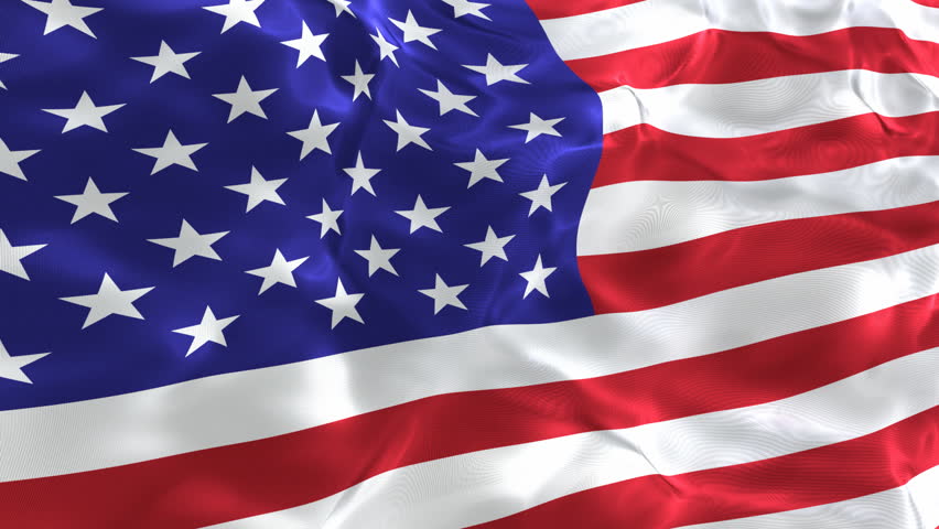shiny glossy flag usa slowly waving Stock Footage Video (100% Royalty ...